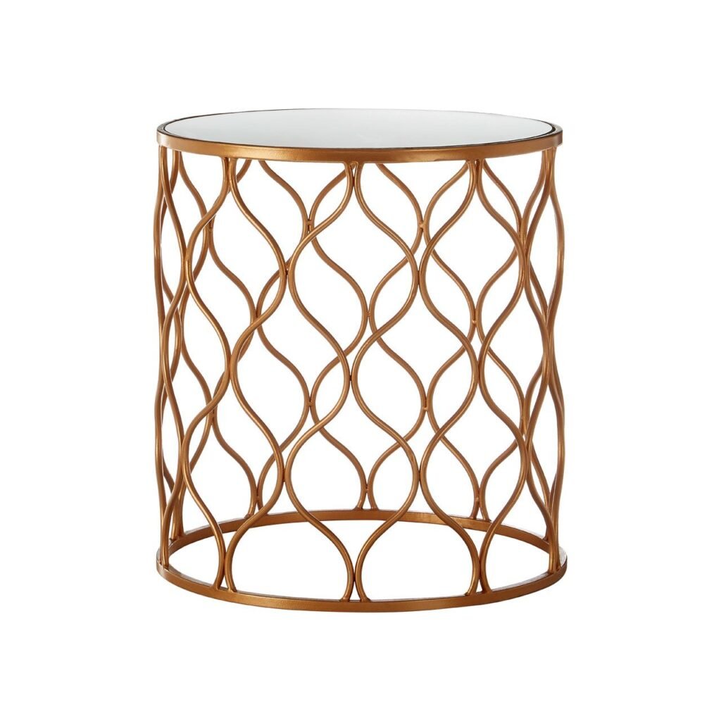 Avery Mirrored Top Copper Tables - Set Of 2 - Eclectic Niche ...