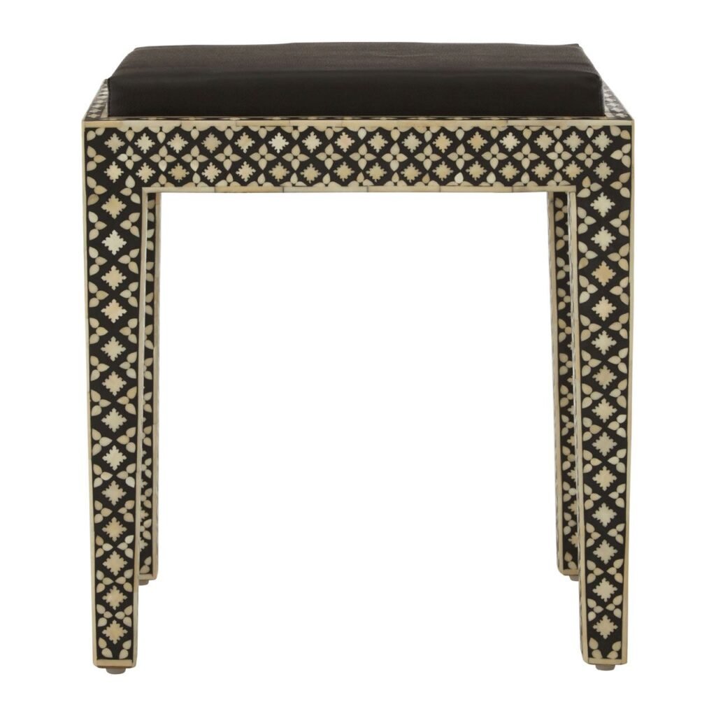 Mother Of Pearl Boho Stool - Eclectic Niche - Exquisite Furniture ...
