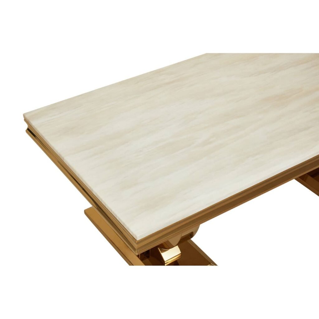 Todar Ivory White Marble Coffee Table - Eclectic Niche - Exquisite ...
