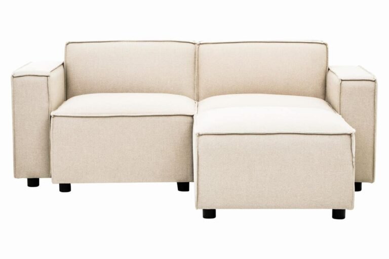 Ockley Cream Fabric Left Arm Sofa - Eclectic Niche - Exquisite ...