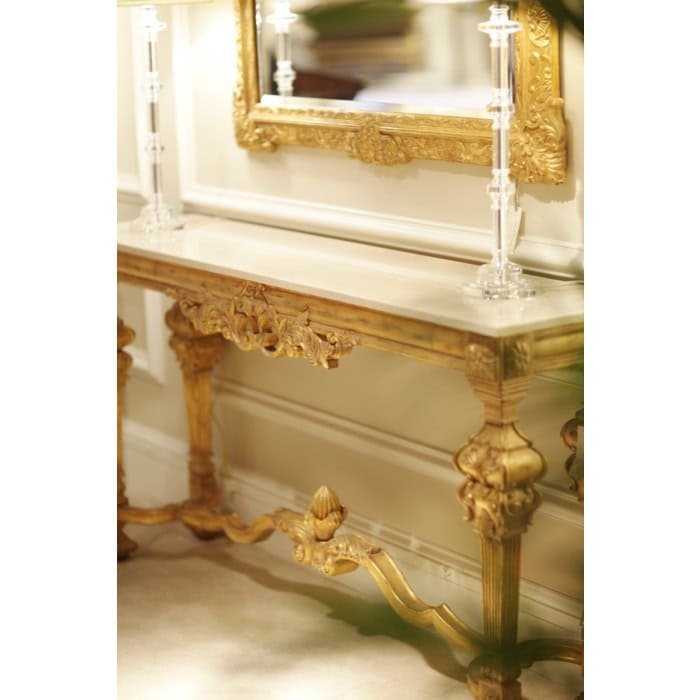 Baroque Console Table with Marble Top - Eclectic Niche - Exquisite ...
