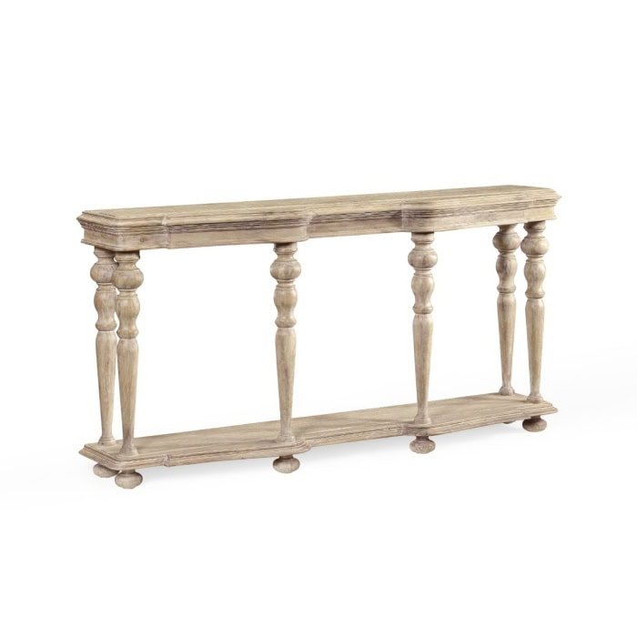 Console Table Eclectic in Limed Acacia - Eclectic Niche - Exquisite ...