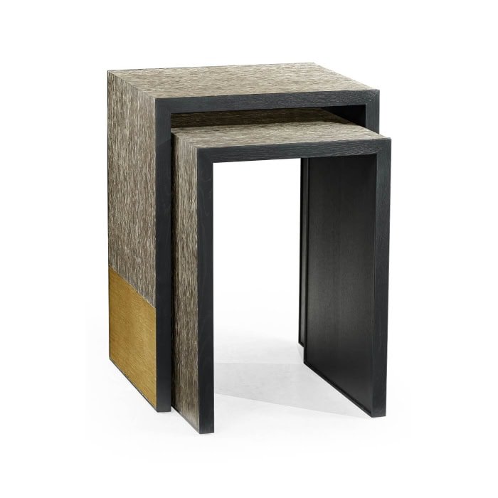 Etched Brass Nesting Side Tables - Eclectic Niche - Exquisite Furniture ...