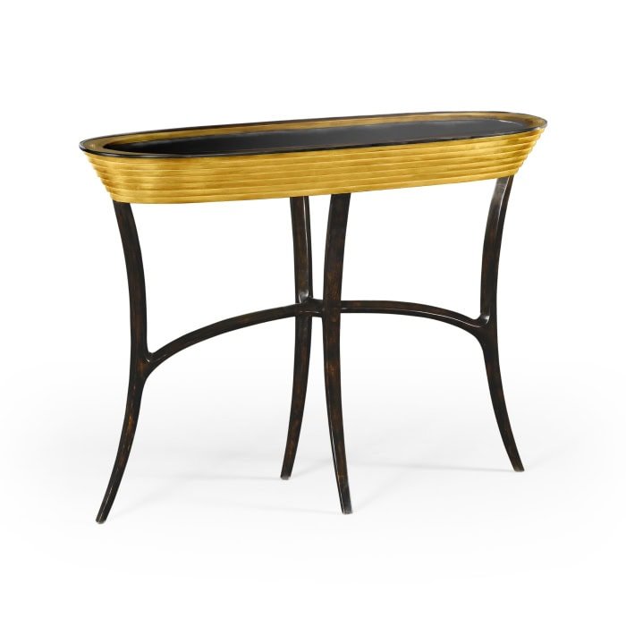 Oval Console Table Modernist Stepped - Eclectic Niche - Exquisite ...