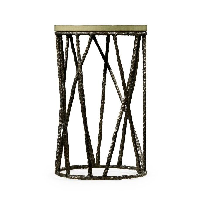 Wine Table Hammered with Celadon Top Black - Eclectic Niche - Exquisite ...